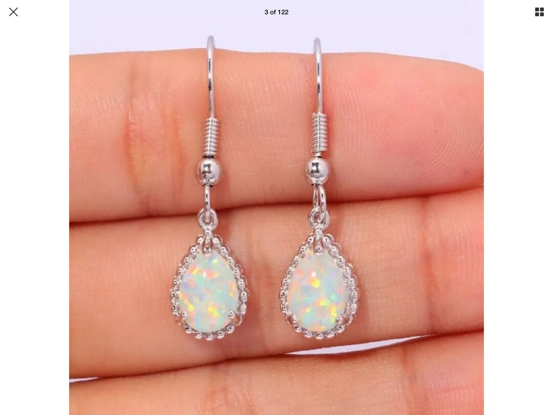Moonstone Pierced Dangle Earrings on Sterling Silver Wire - Etsy
