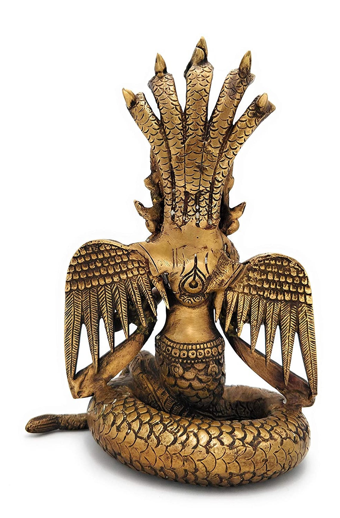 Handmade Brass Naga Kanya Statue Nagkanya Idol Nag Devi | Etsy