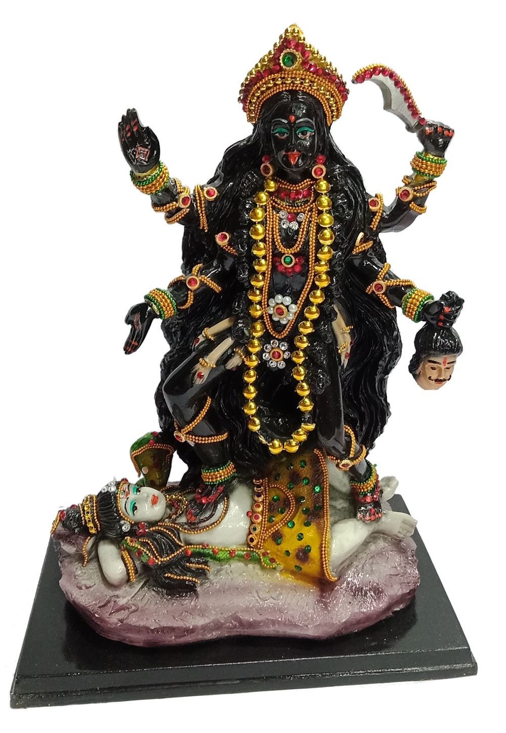 Handmade KALI MAA IDOL 13 Inches Sculpture Murti Adi - Etsy UK