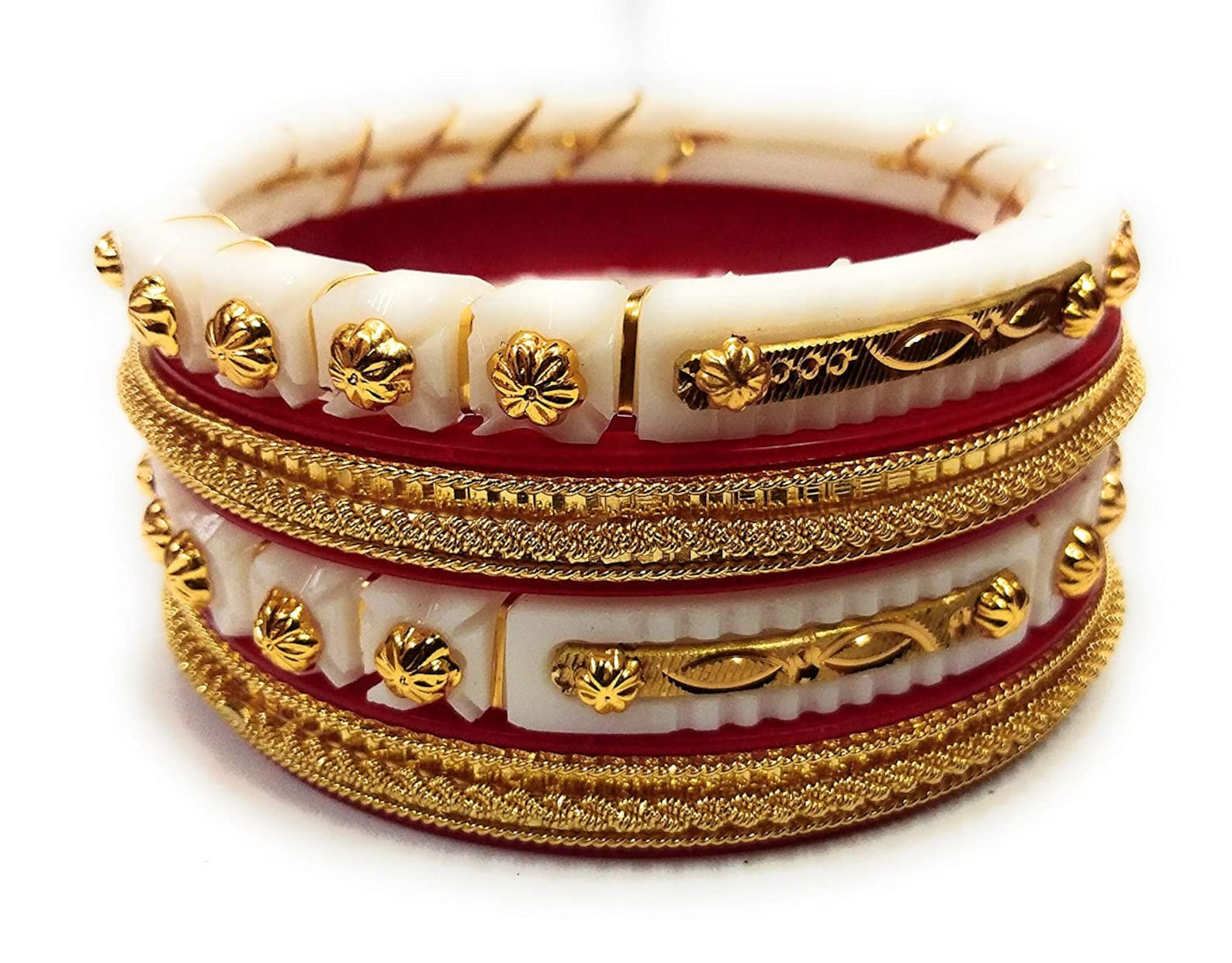 Handmade Shakha Pola Bangle Set for Women pack of 4 - Etsy