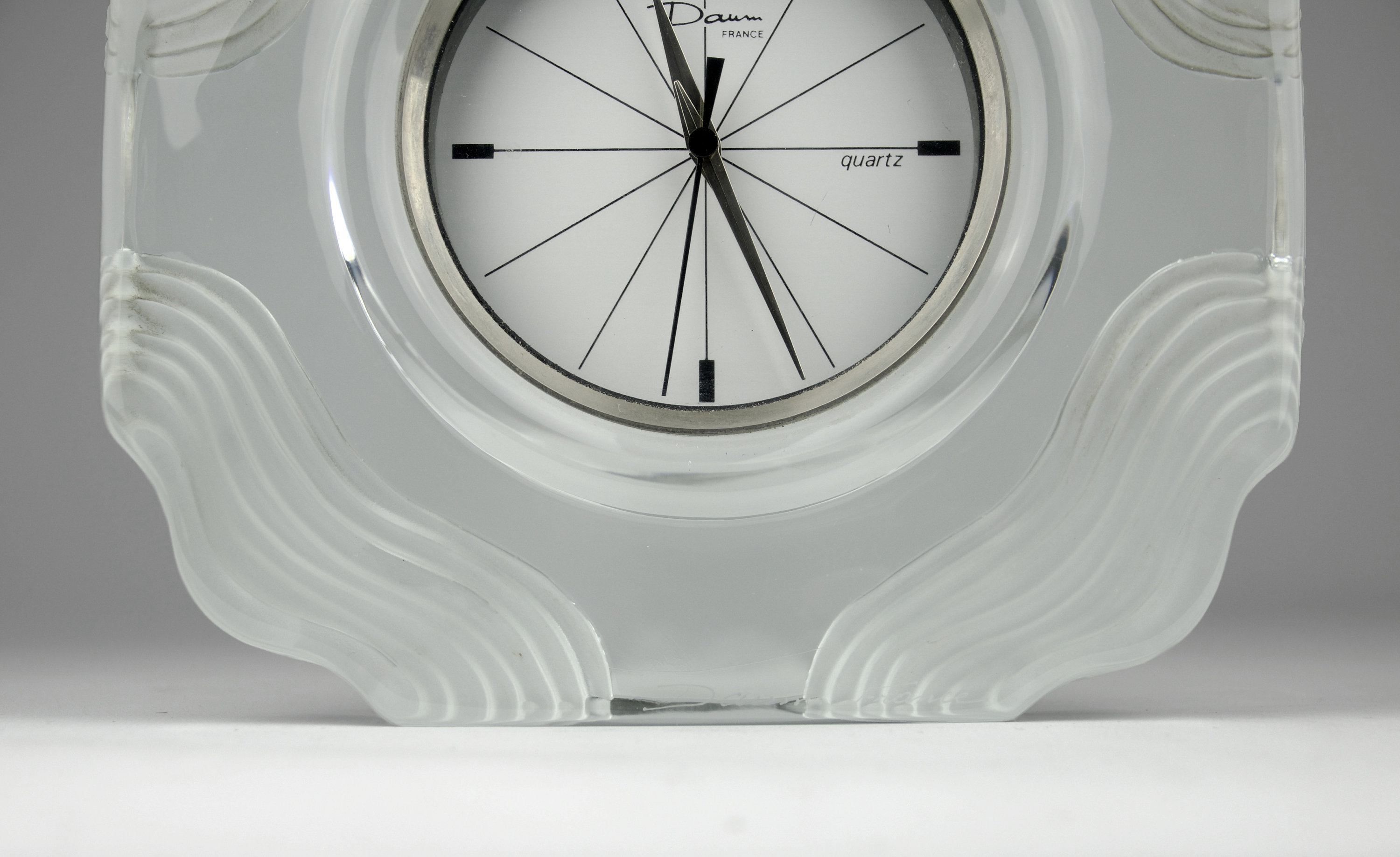 DAUM, Table Clock "topography", 1970s - Etsy