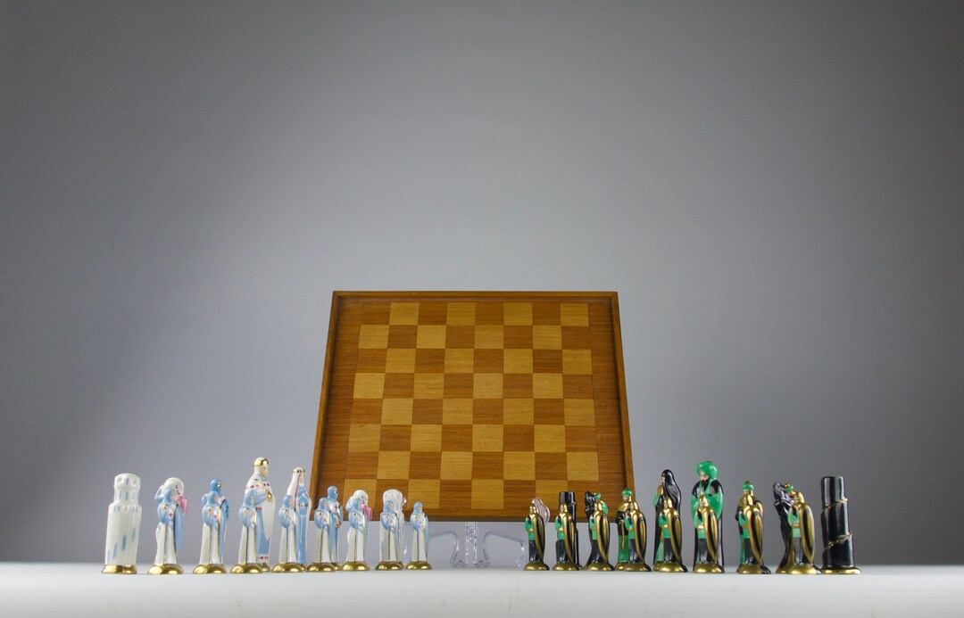 Robj | Templars and Saracen Chess Set | French Art Deco 1920s | MCM ...