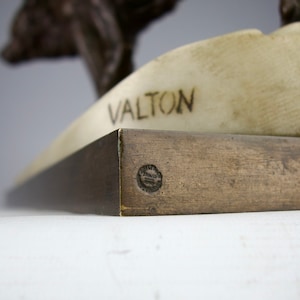 Charles Valton, the Tracking Wolf, Romantic Period Sculpture, France ...