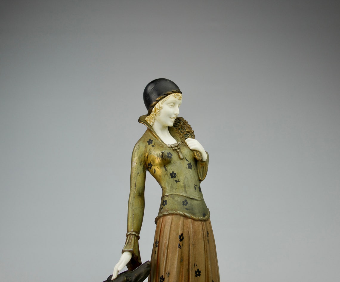 Antique Art Deco Sculpture Demetre Haralamb Chiparus French Sculpture ...