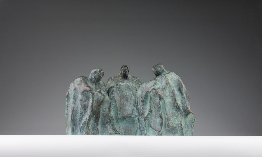 Rachel X Chapon Foundry The Three Readers Sculpture Bronze France 2000s Etsy
