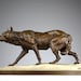Charles Valton, the Tracking Wolf, Romantic Period Sculpture, France ...