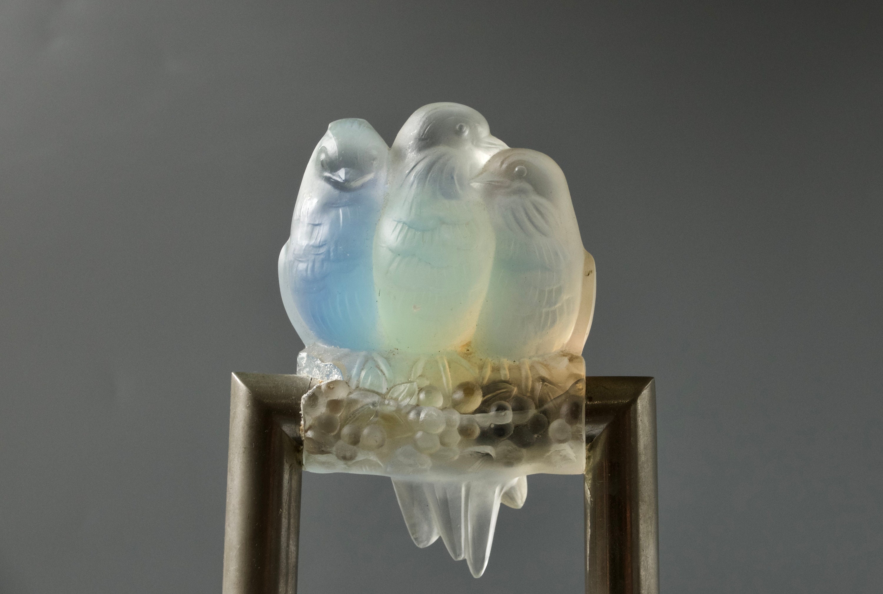 ETLING FRANCE Birds on a Perch Art Deco France 1920s - Etsy