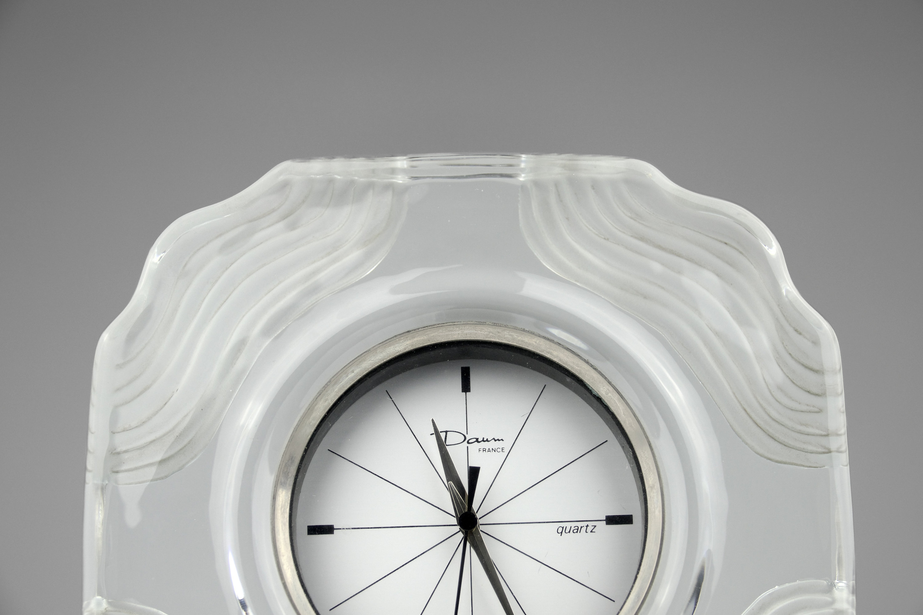 DAUM, Table Clock "topography", 1970s - Etsy
