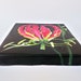 Flame Lily, Small Original Acrylic Painting on Canvas 15 X 15 Cm ...