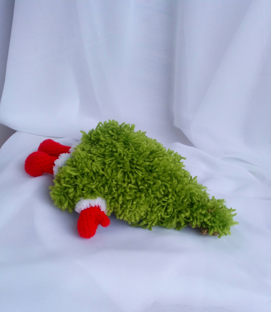 Christmas Tree Plush Toy, Unique Knitted Plush Toy, Gorgeous Green ...