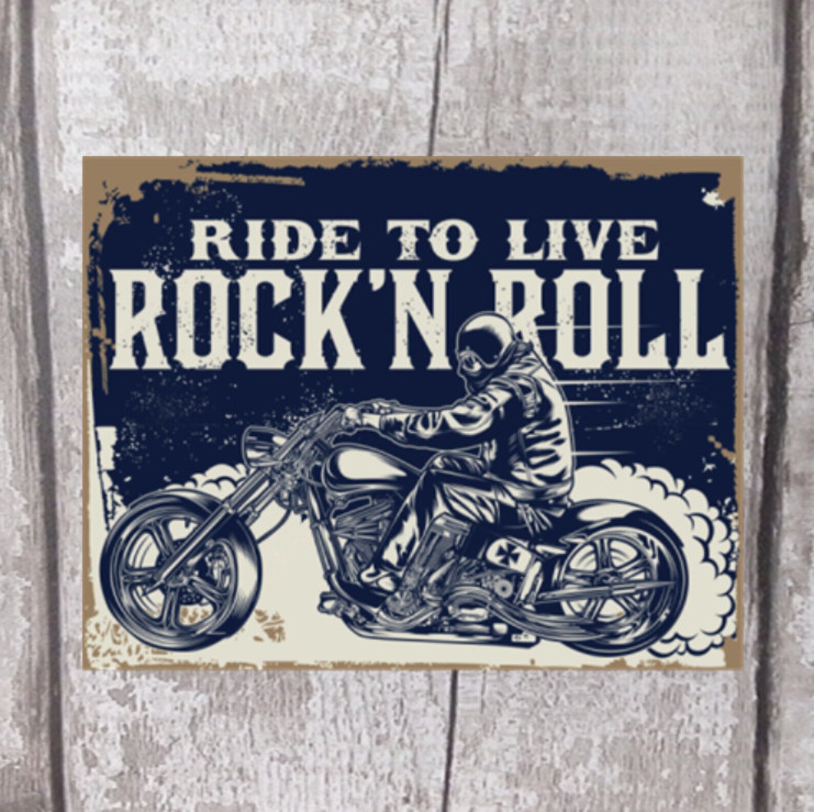 Motorcycle Biker Signmetal Sign wall Plaquemotorbikelive - Etsy