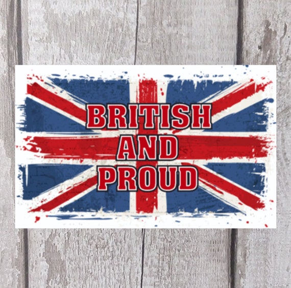 British and Proud Flag Metal Union Jack Flag Union Flag - Etsy UK