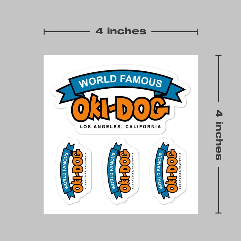 Oki-dog Logo - Sticker Pack - Etsy