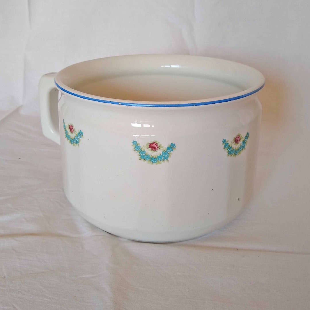 Vintage Ceramic Potty / Planter Pot / Chamber Pot / Vintage Planter ...
