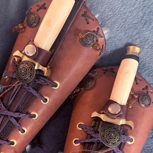 Dagger Bracer Pair (tri-button Set) - Etsy