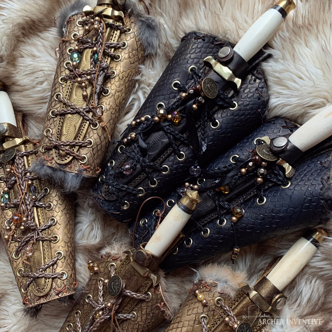 Dragon Scale Bracers - Etsy