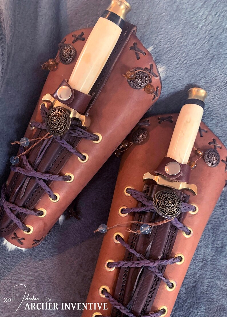 Dagger Bracer Pair (tri-button Set) - Etsy
