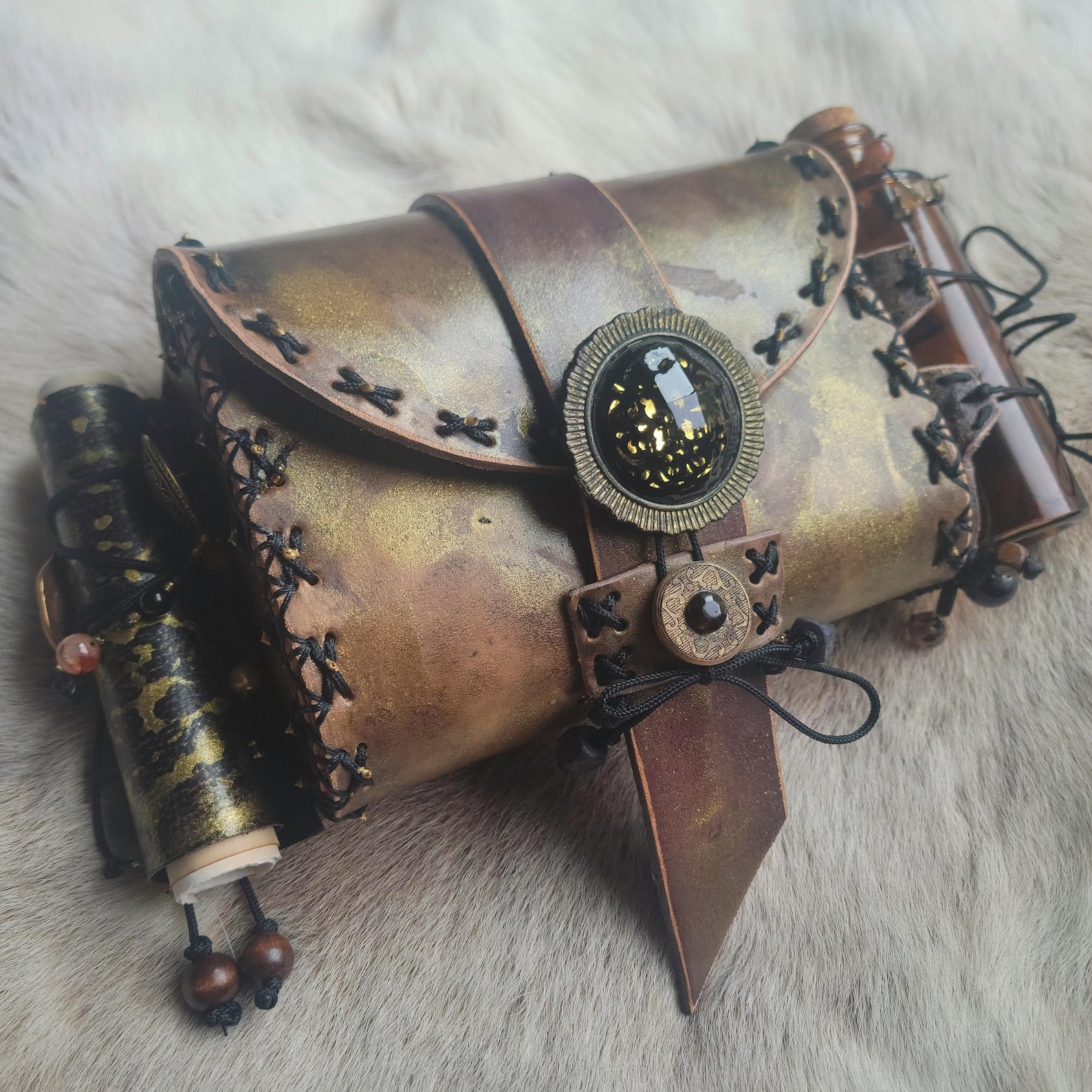 Gold Alchemist Adventure Pouch - Etsy