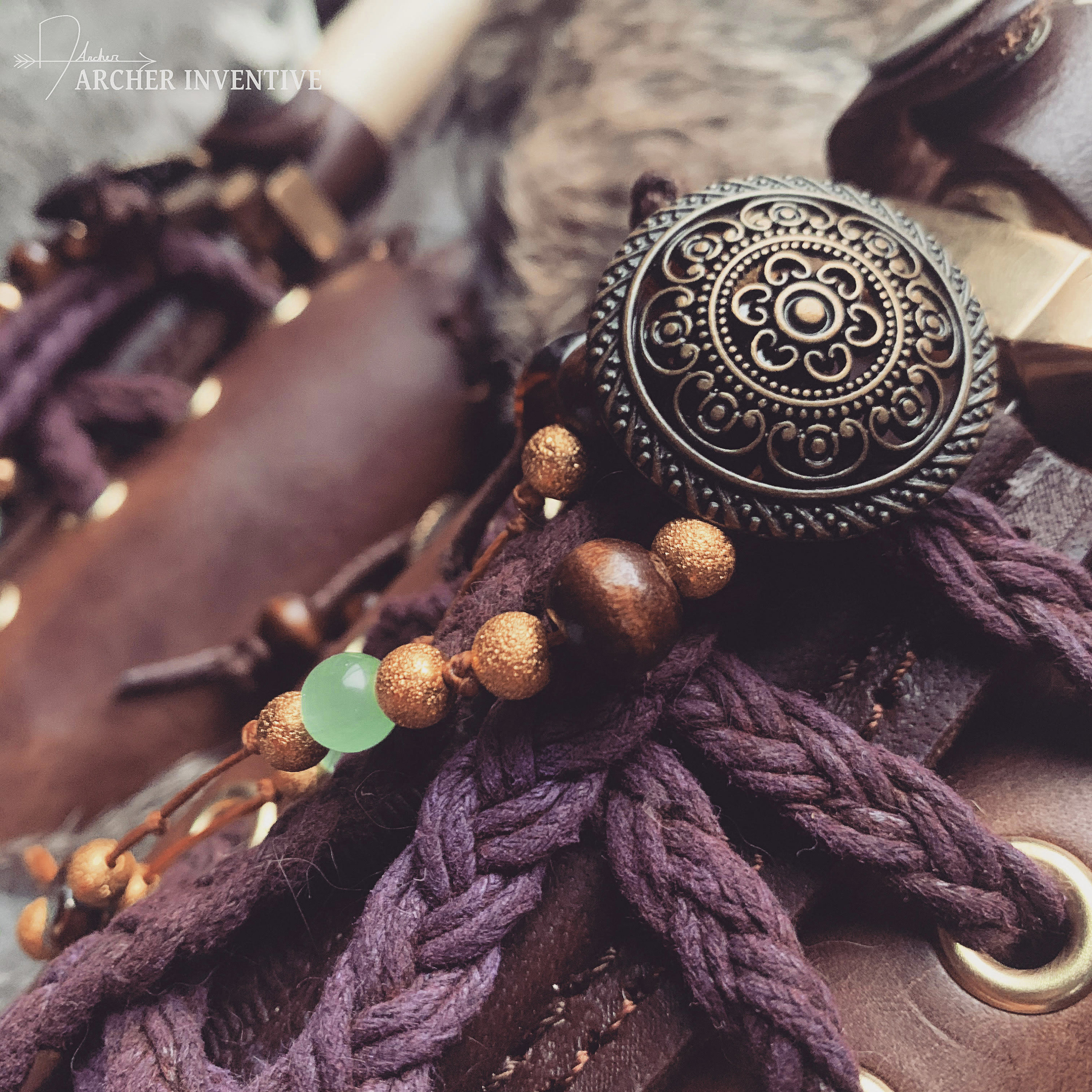 Dagger Bracer Pair tri-button Set | Etsy