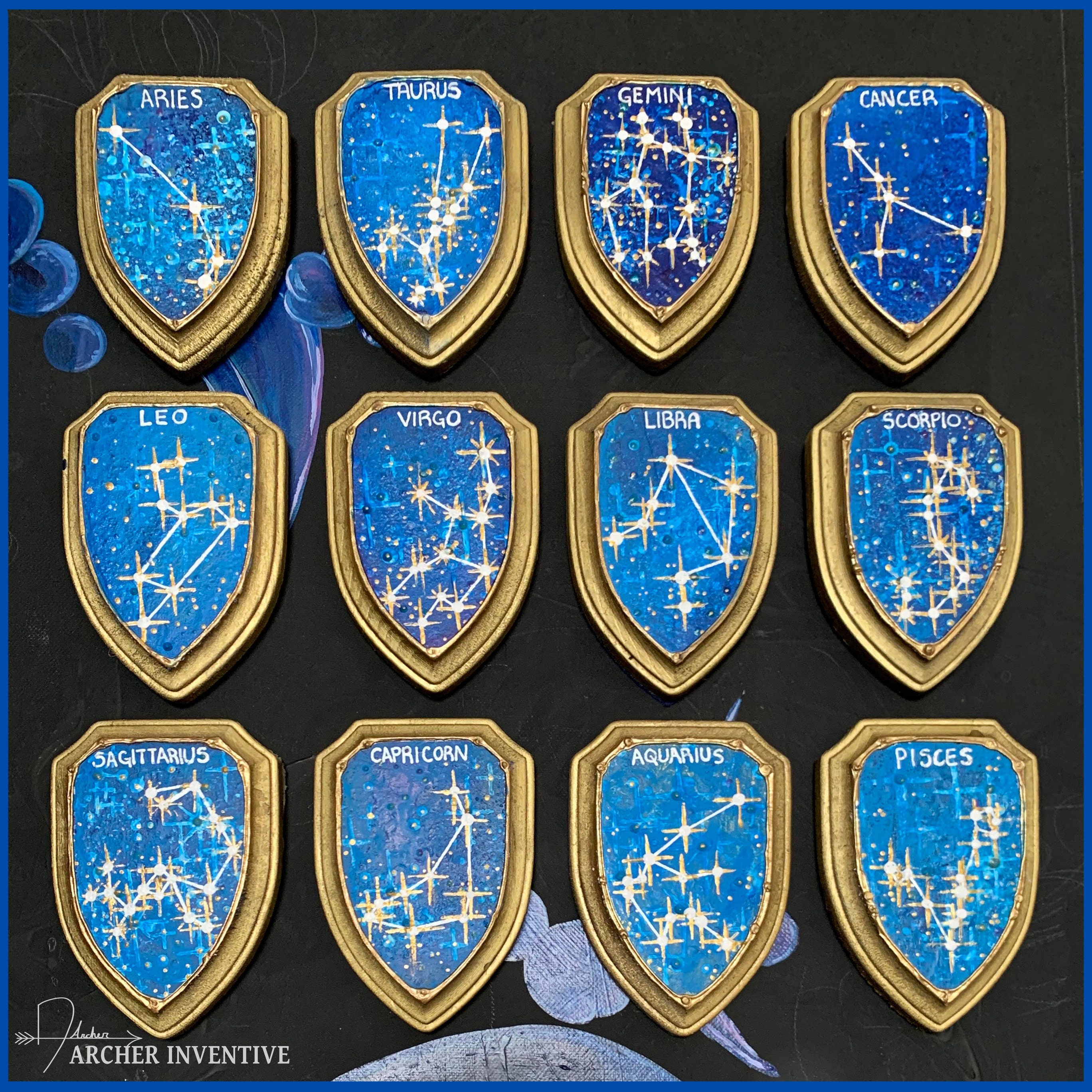Astrology Shields Full Set - Etsy