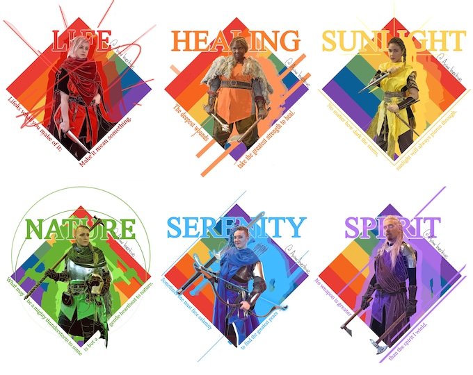 Full Pride Knight Character Print Set - Etsy