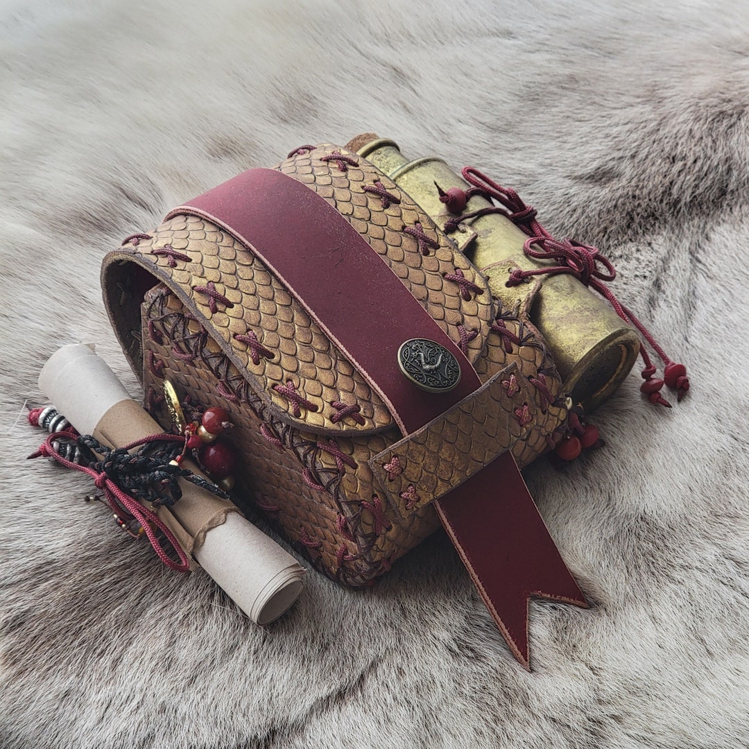 Small Dragon Scale Pouch - Etsy