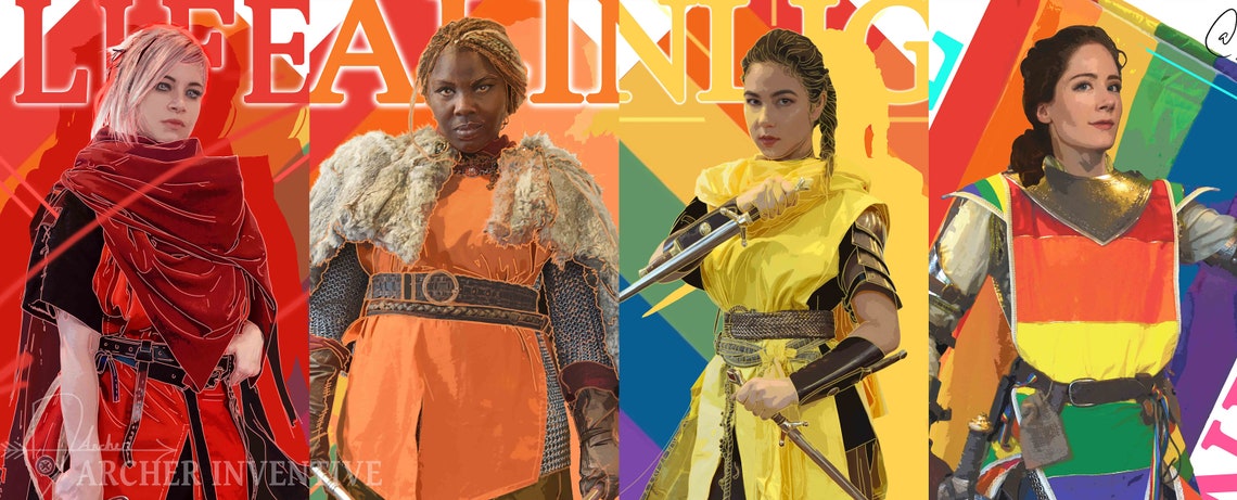 Full Pride Knight Character Print Set - Etsy