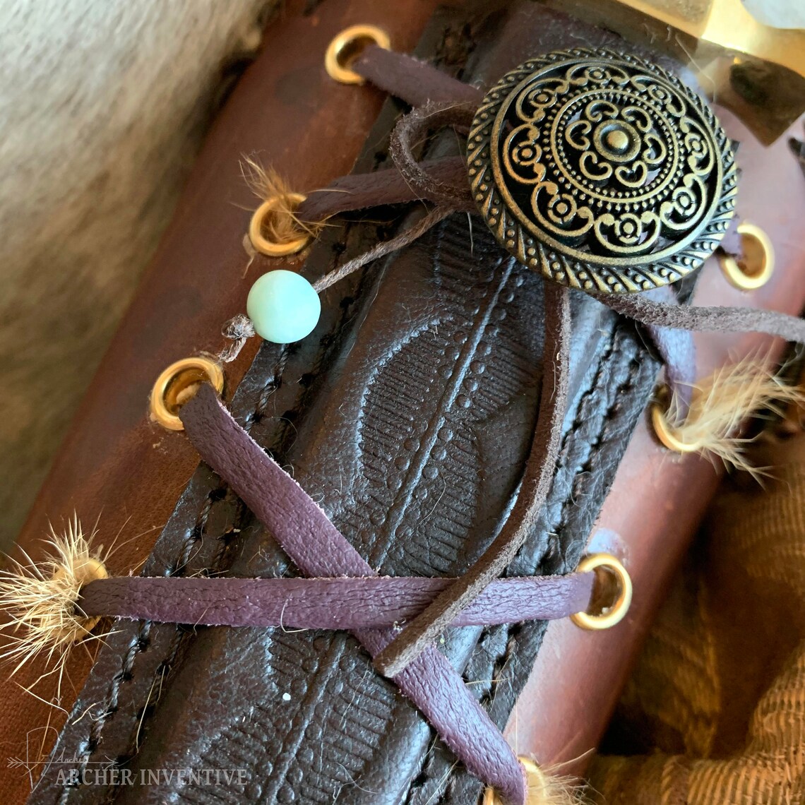 Dagger Bracer Set default Brown | Etsy