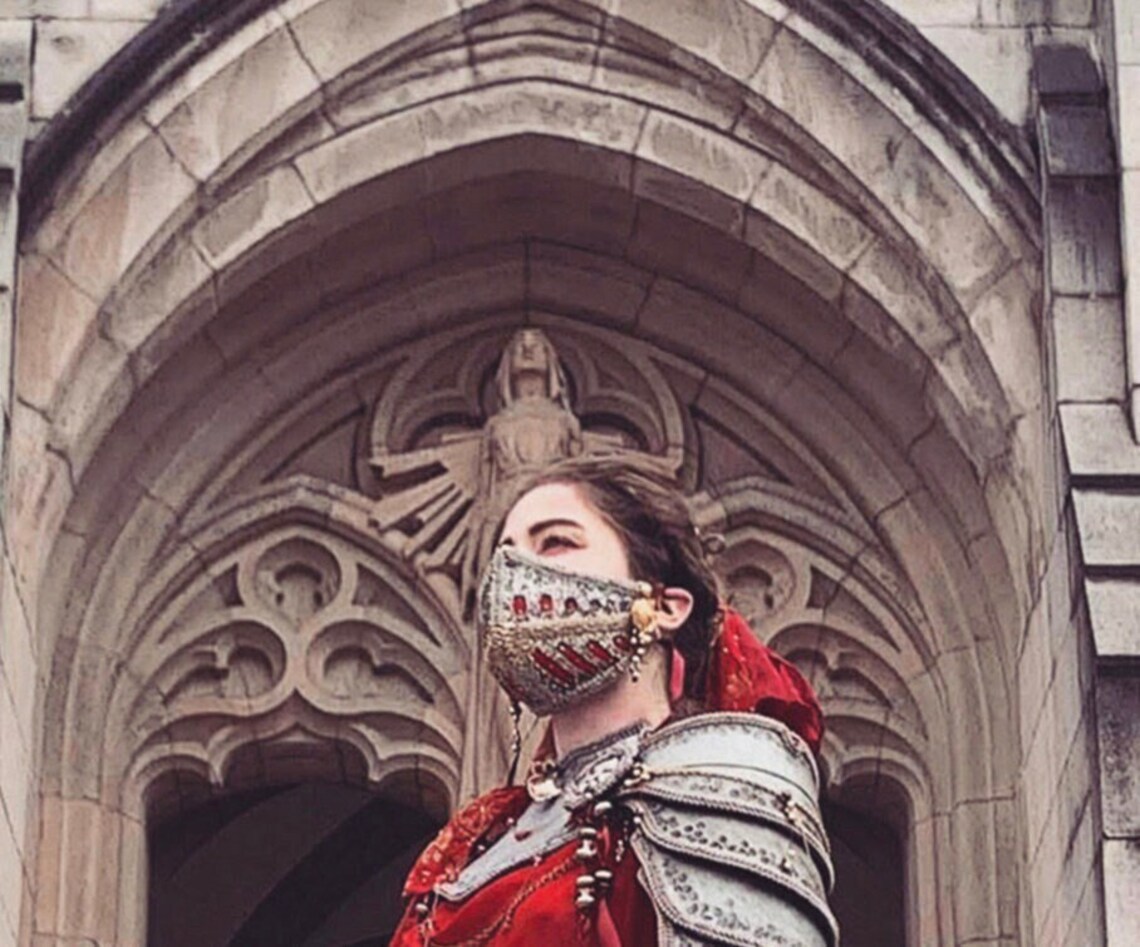Ballroom Medieval Visor Face Cover - Etsy