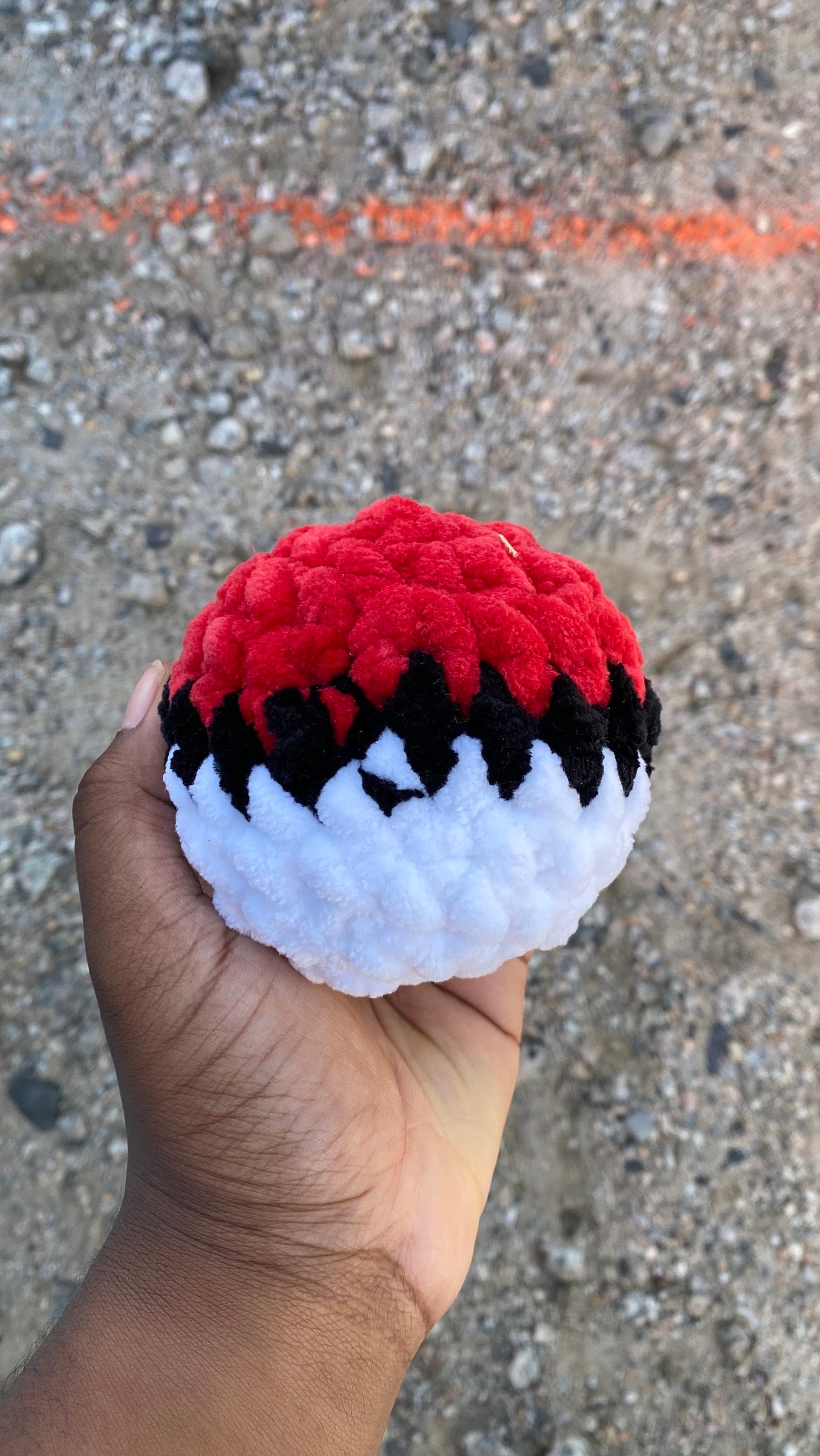 Crochet Amigurumi Pokeball Plushie Toy - Etsy
