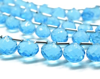 Blue Topaz Briolette - Etsy