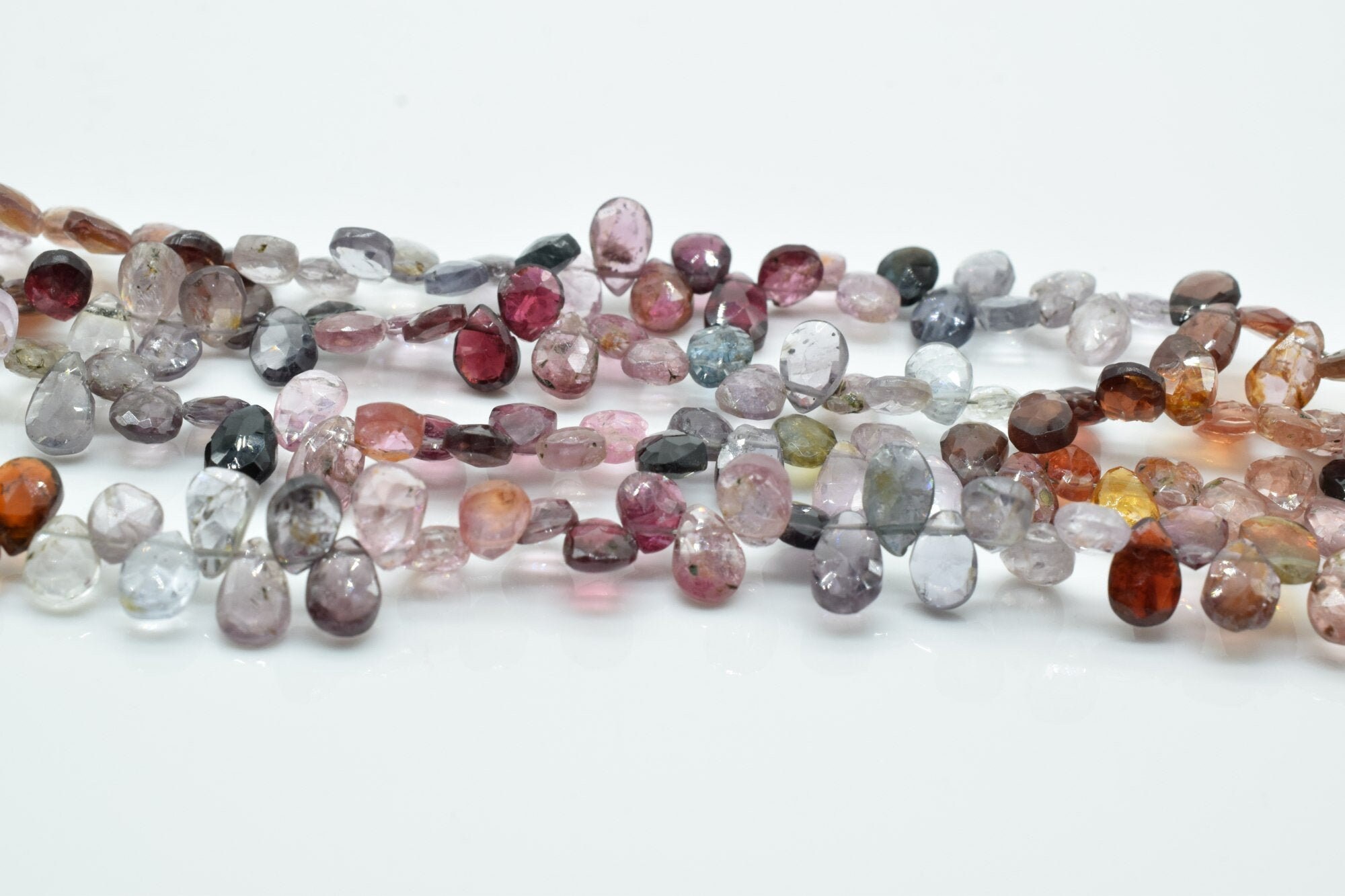 Multi Spinel Pear Shape Bead,natural Spinel Pear Shape Briolette,multi ...