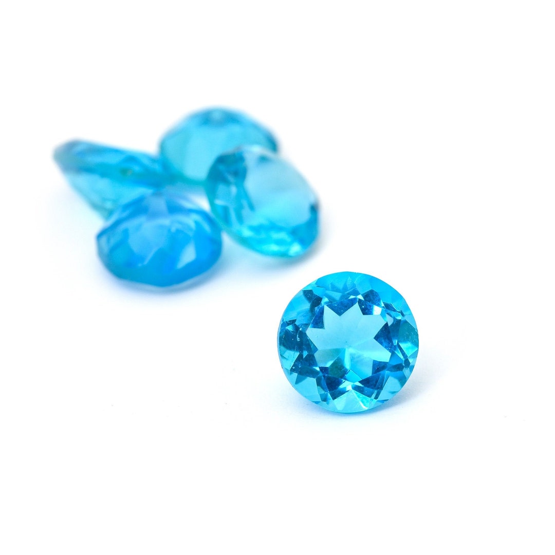 12mm Sky Topaz Round Faceted,loose Gemstone,12mm Round,aaa+ Quality ...