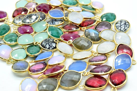 jewelry making charm,Ruby bezels,Ruby earring Ruby 10x13mm eye shape ...