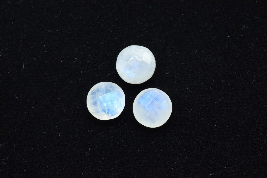 Moonstone 10mm Coin Faceted Beads,rainbow Moonstone Coins Shape ...