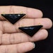 Black Onyx 16x35mm Triangle Shape Connectorsdouble Loop - Etsy