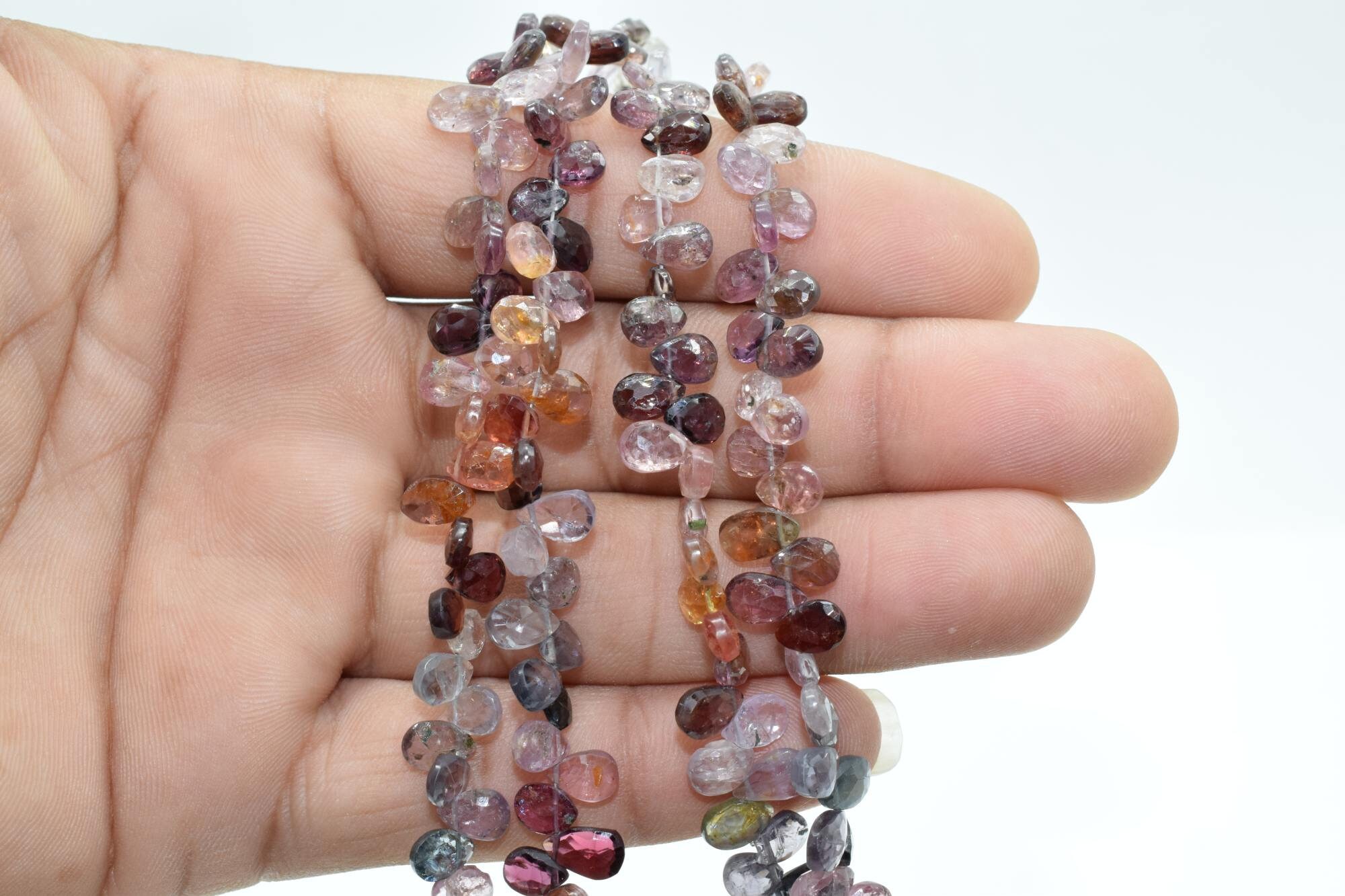 Multi Spinel Pear Shape Bead,natural Spinel Pear Shape Briolette,multi ...