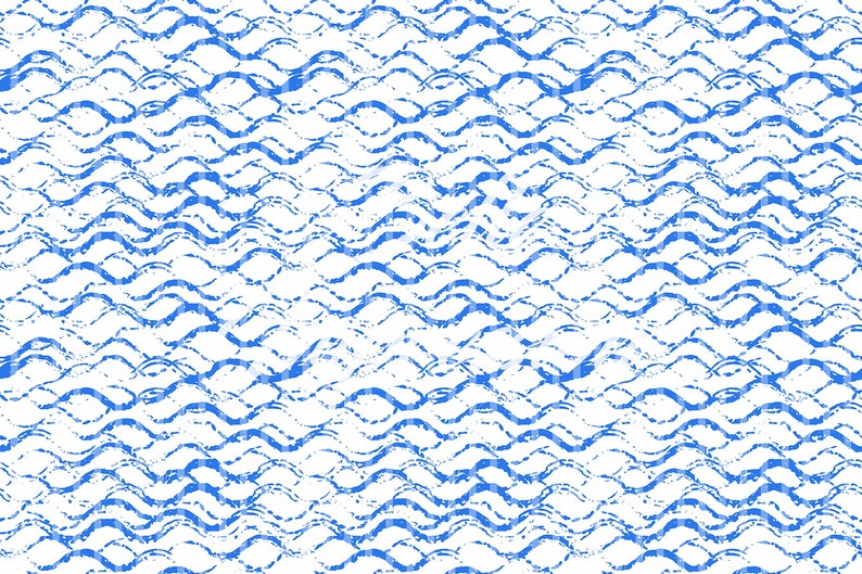 Sharp Blue Waves Removable Wallpaper Pattern 405 - Etsy