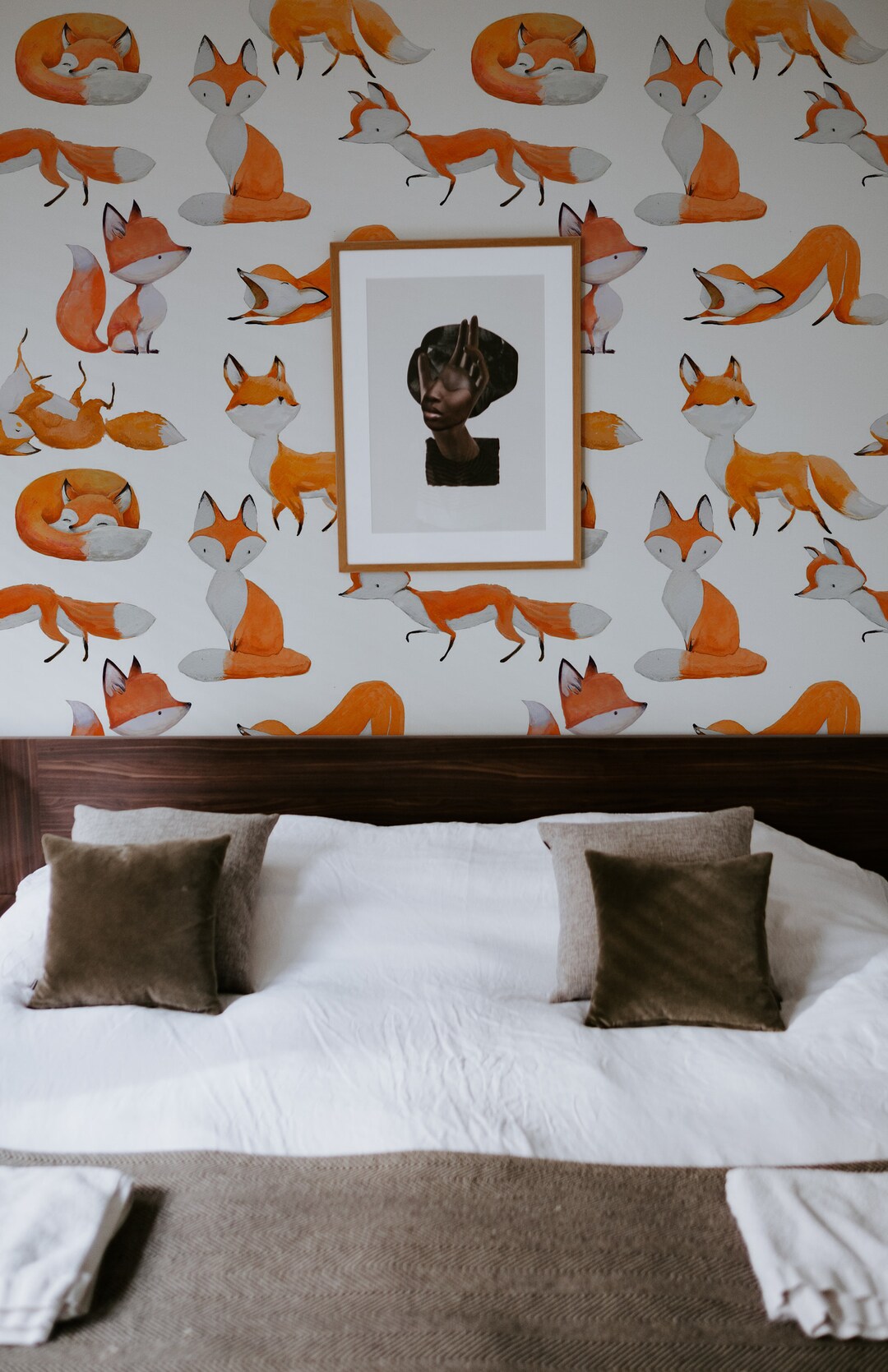 Realax Fox | Realax Fox Removable Wallpaper | Peel and Stick | #34AC - Etsy