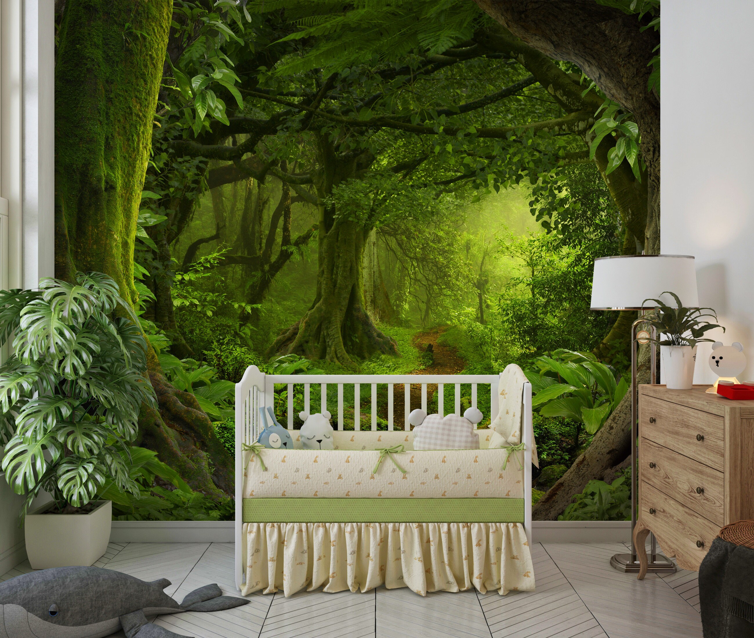Fantasy Enchanted Magical Forest Large Wall Mural - Etsy UK