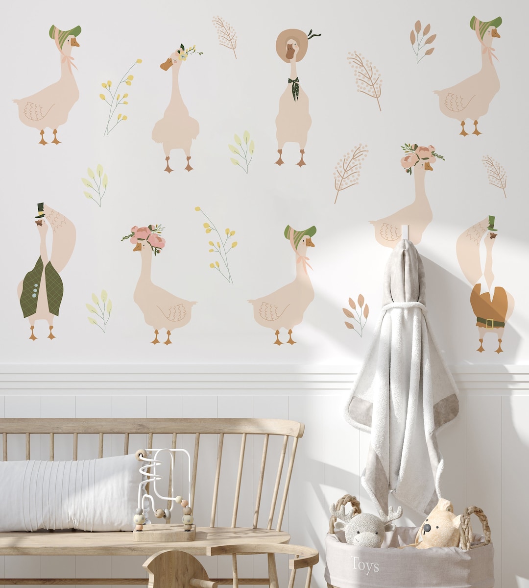 Goose Nursery Wall Decals | Geese Wall Stickers - Etsy