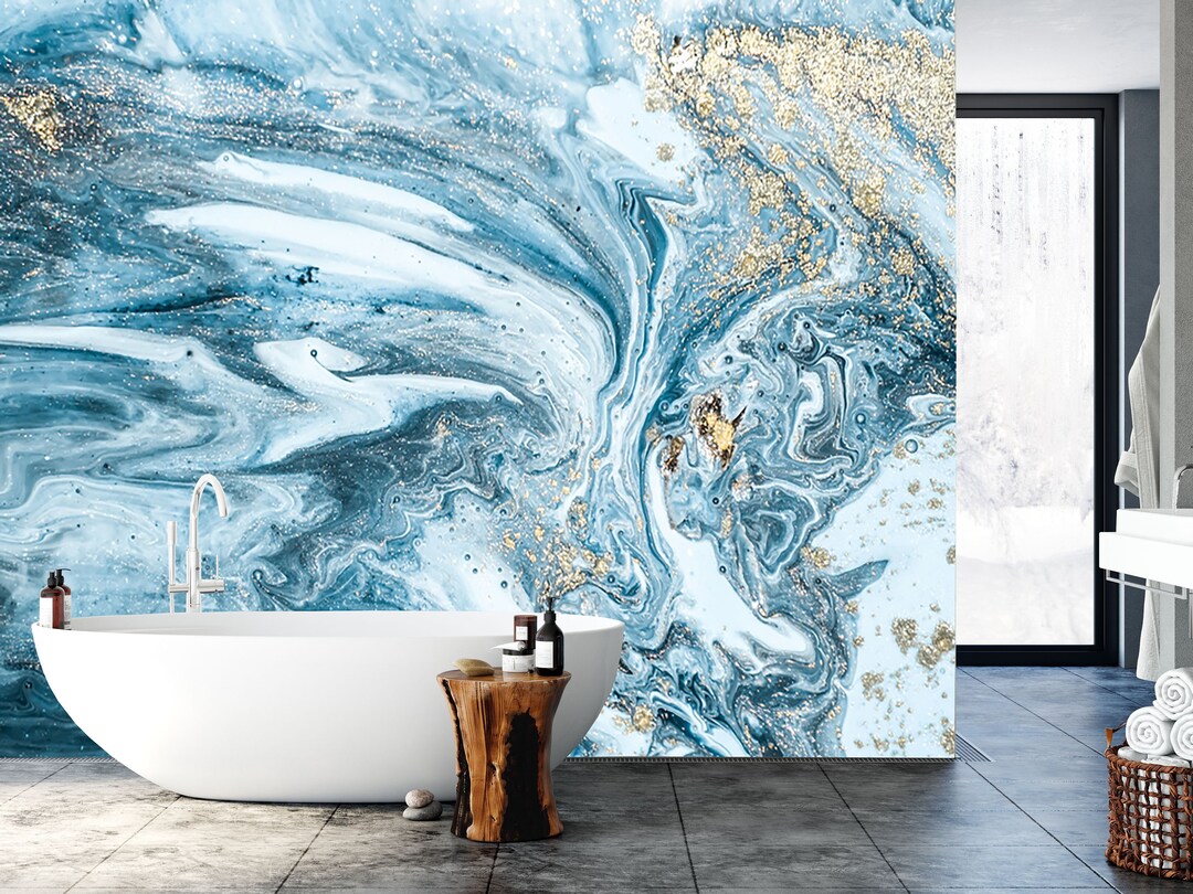 Wall Mural Marble Wallpaper Colorful Peel and Stick Exquisite Detailing ...