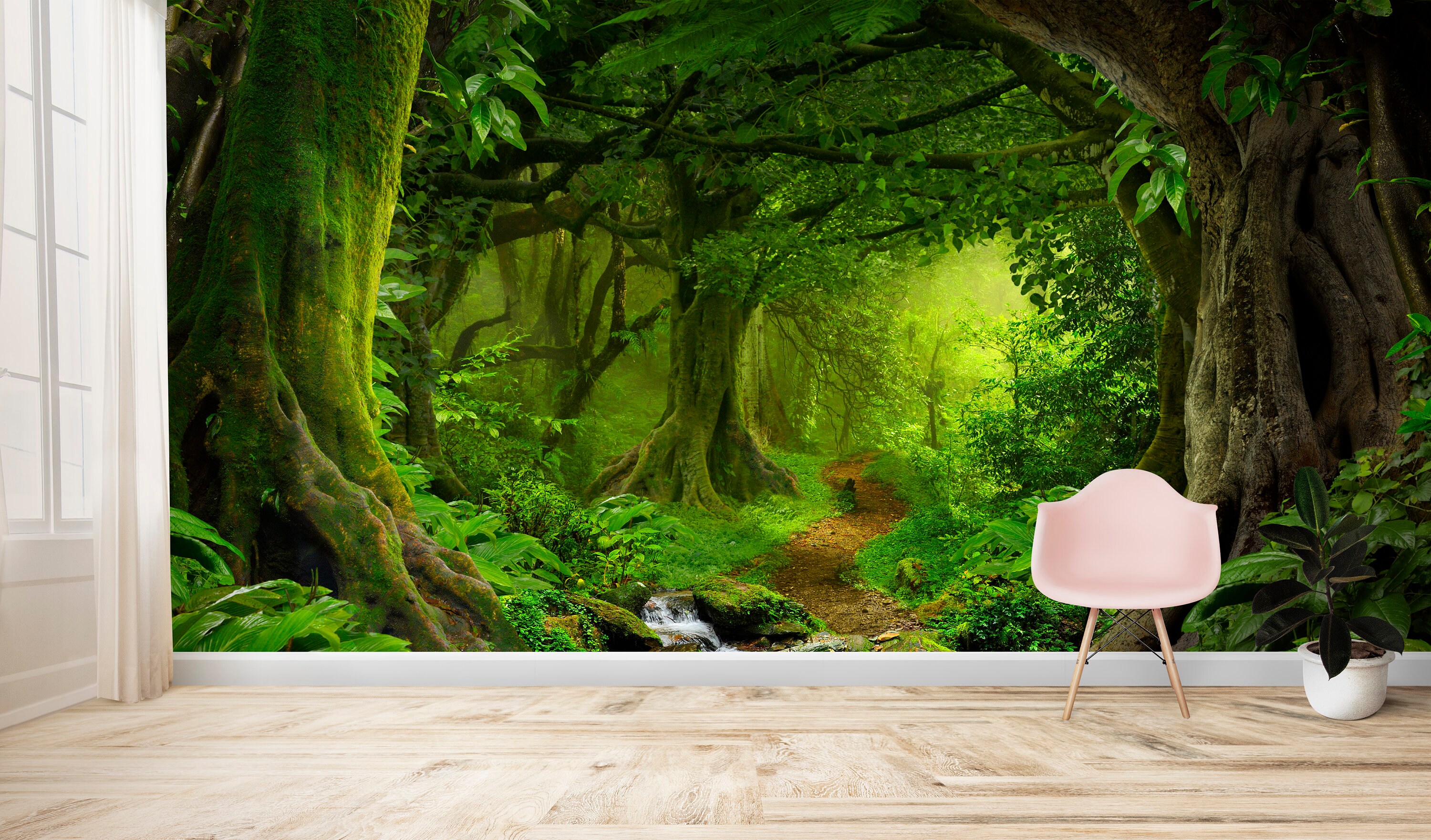 Fantasy Enchanted Magical Forest Large Wall Mural - Etsy UK