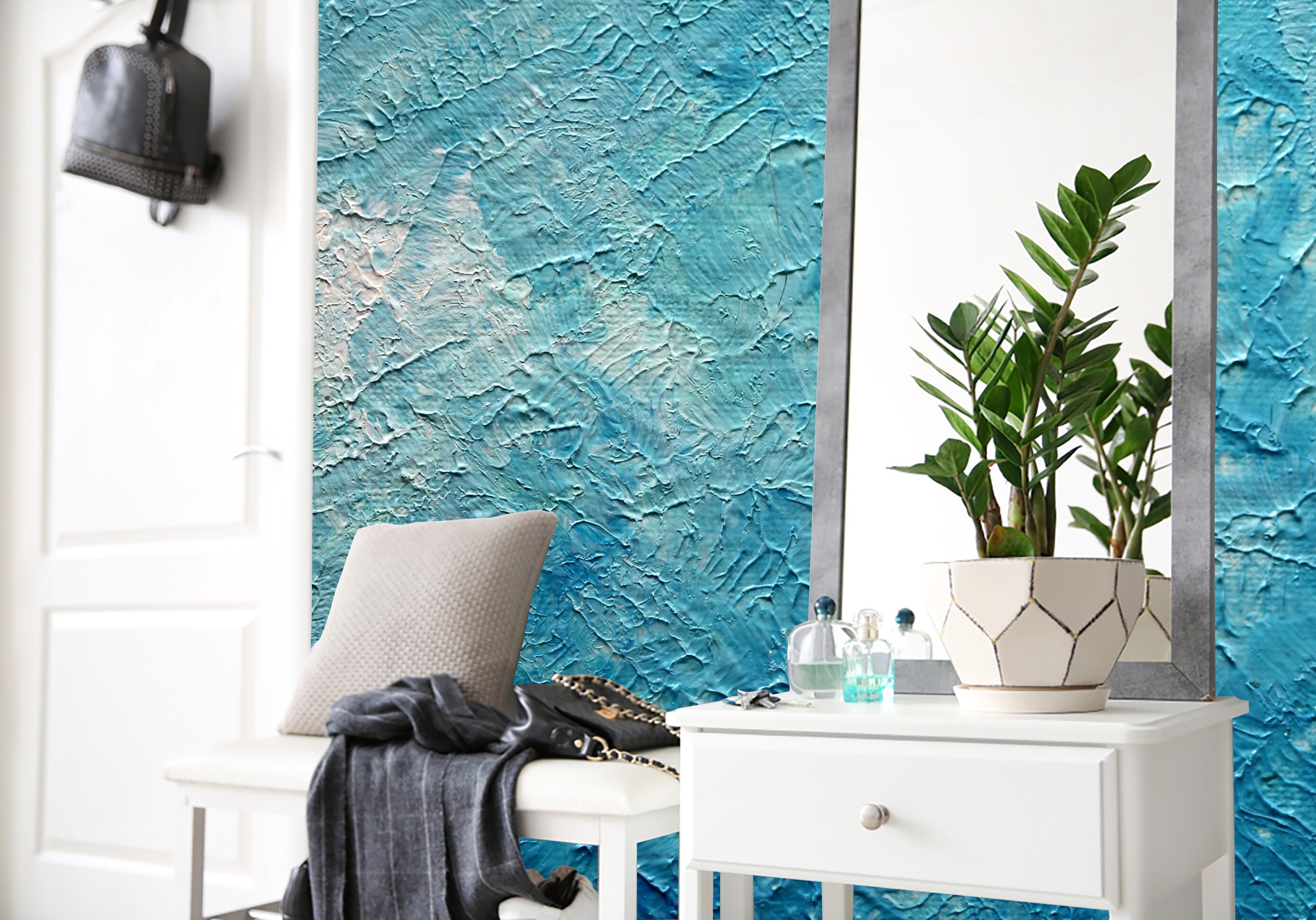 Water Service Wallpaper Navy Wall Mural Self Adhesive - Etsy