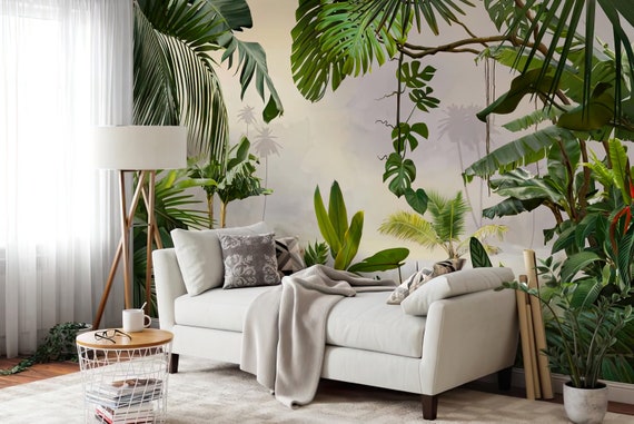 Home & Living Fast selling Rainforest tropical Wallpaper Trending ...