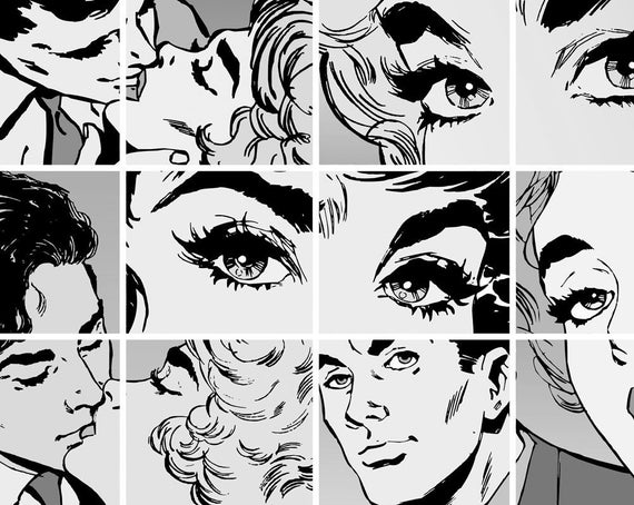 Black And White Pop Art