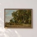 Johann Georg Von Dillis Prater Island in Munich, Oil Original Antique ...