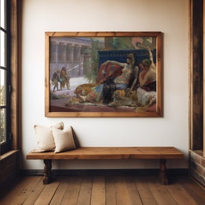 Cleopatra - Alexandre Cabanel , Original Antique Oil Painting , Vintage ...