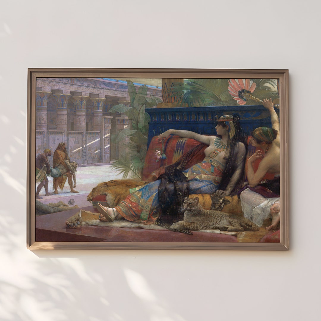 Cleopatra - Alexandre Cabanel , Original Antique Oil Painting , Vintage ...