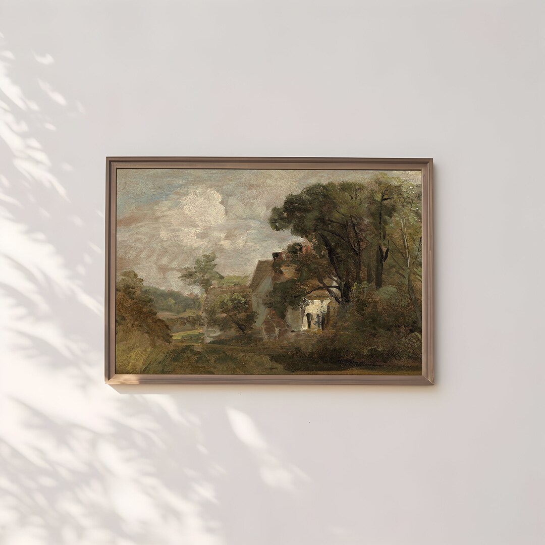 John Constable Willy Lott House, Landscape, Original Antique Painting ...